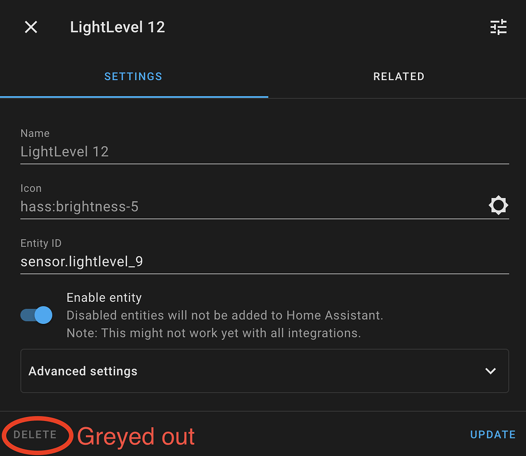Can t Remove Entities Configuration Home Assistant Community