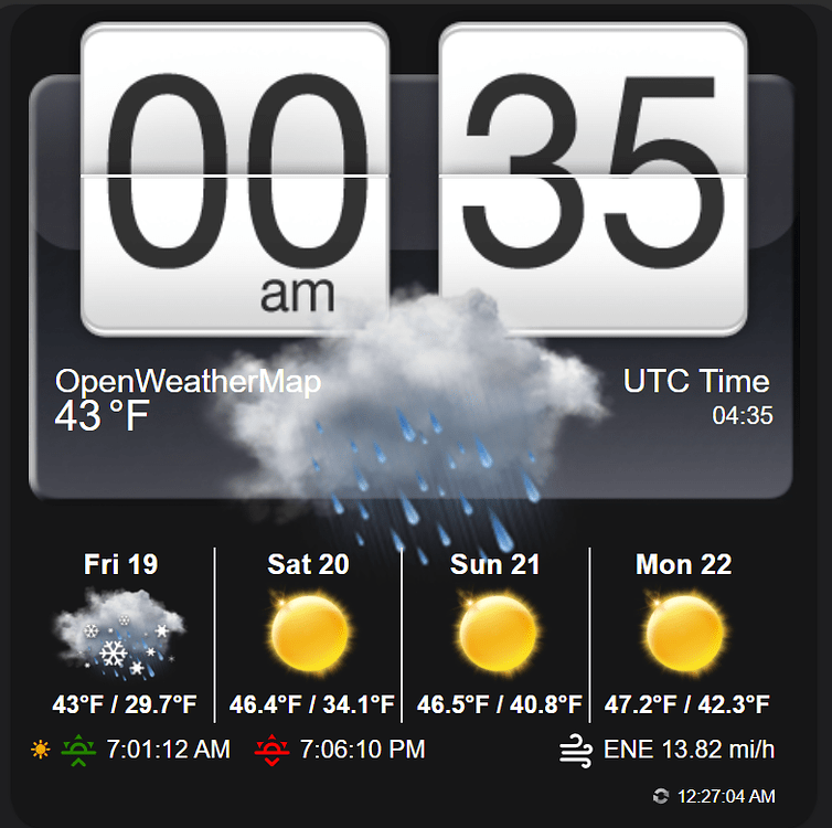 HTC Flip Clock with weather - Page 3 - Third party integrations - Home ...