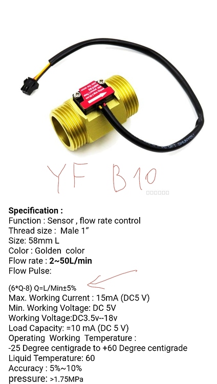 Using ESPhome to build a water flow rate meter - ESPHome - Home Assistant Community