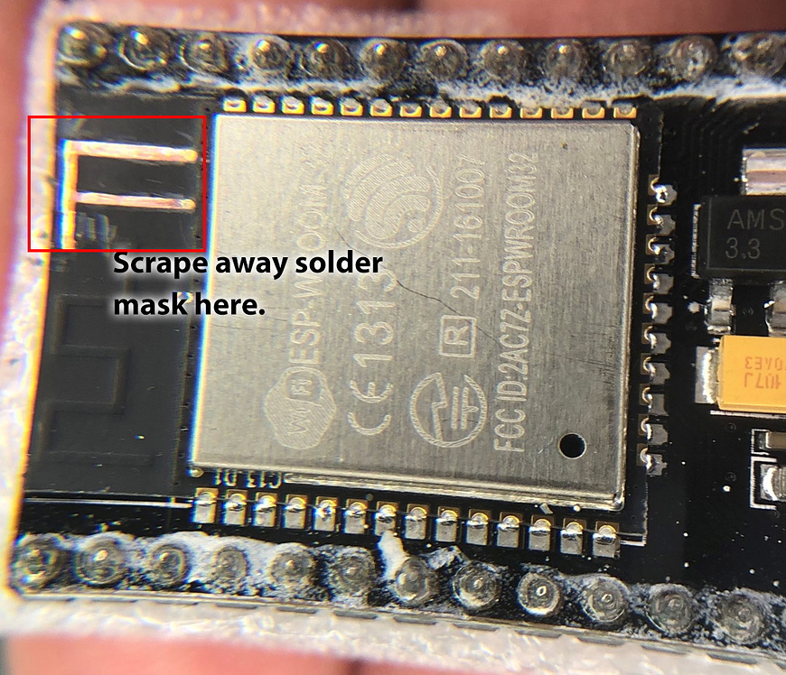 How to add an external antenna to an ESP board - ESPHome - Home ...