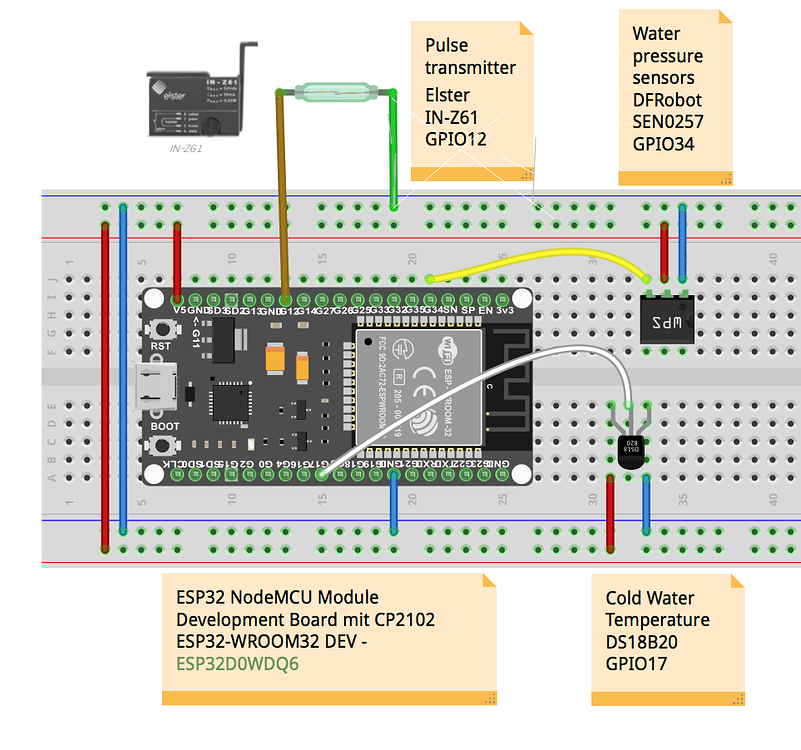 ESPHome + Pulscounter with IN-Z61 (Gascounter) - ESPHome - Home ...
