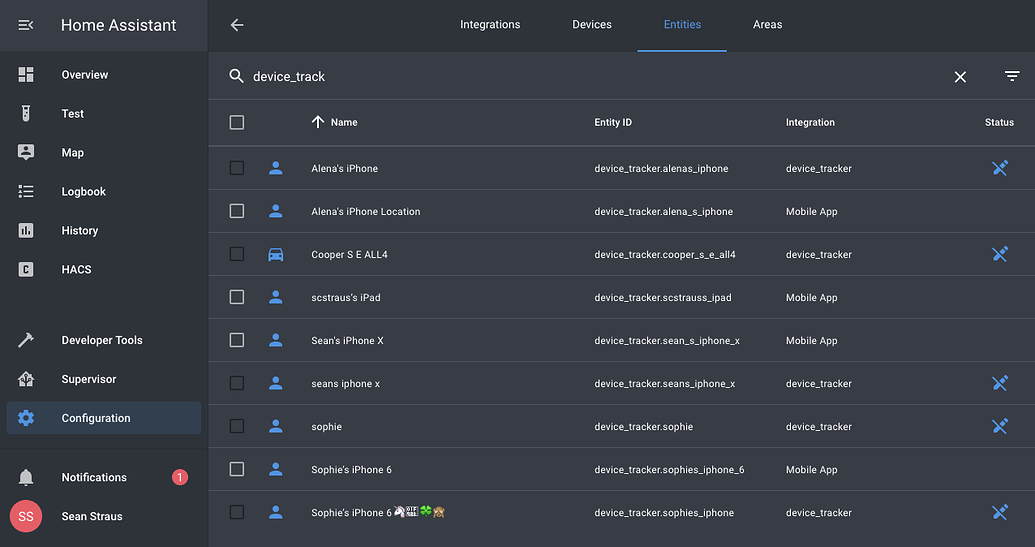 How to delete old device tracker entities shown in UI as "this entity does not have a unique ID ...