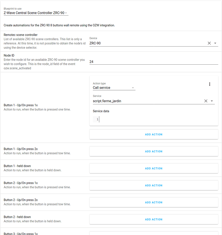 Remotec ZRC-90 Scene Master 8 buttons (OZW) - Blueprints Exchange ...