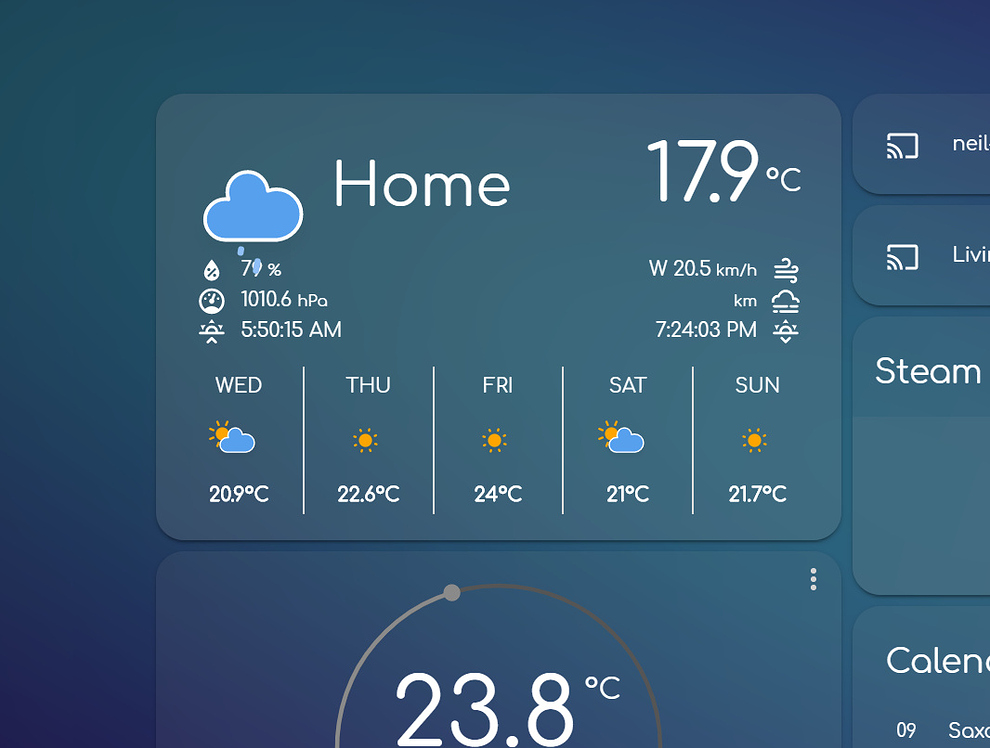 Custom animated weather card for Lovelace - Lovelace & Frontend - Home ...