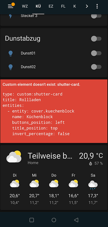 Roller Shutter Card - Home Assistant Companion for Android - Home ...