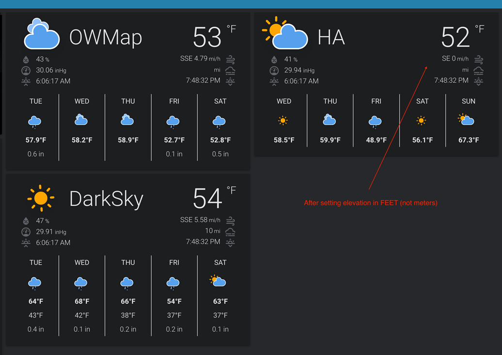 Why is HA's Weather widget so far off? - Configuration - Home Assistant ...