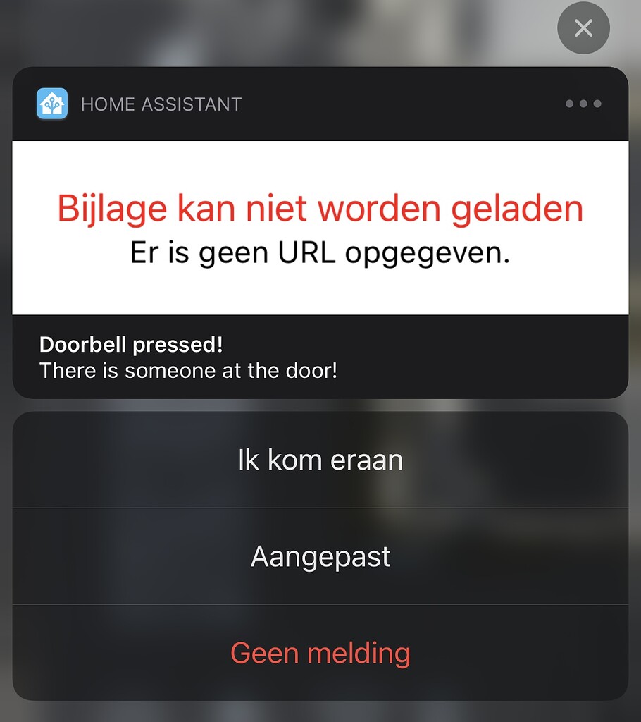 Notification With Camera Stream Not Working Home Assistant Companion