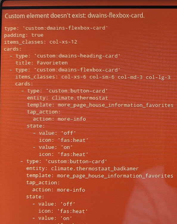 "custom element doesn't exist" ... but only when casting - Configuration - Home Assistant Community