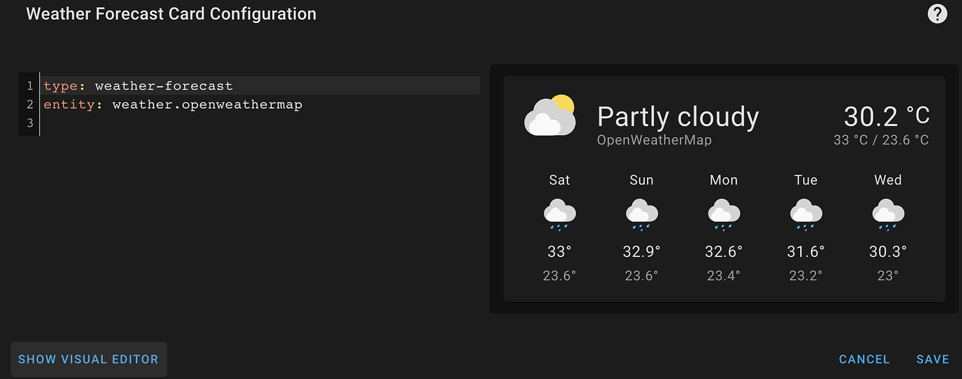 Add precipitation % to openweathermap integration - Third party ...