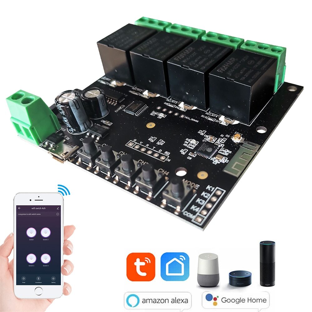 Tuya 4 channel relay module from aliexpress - Hardware - Home Assistant ...
