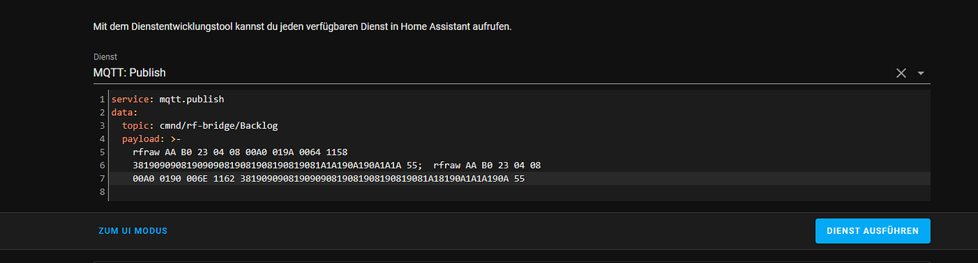 Define Entity And Execute Mqttpublish Event Configuration Home
