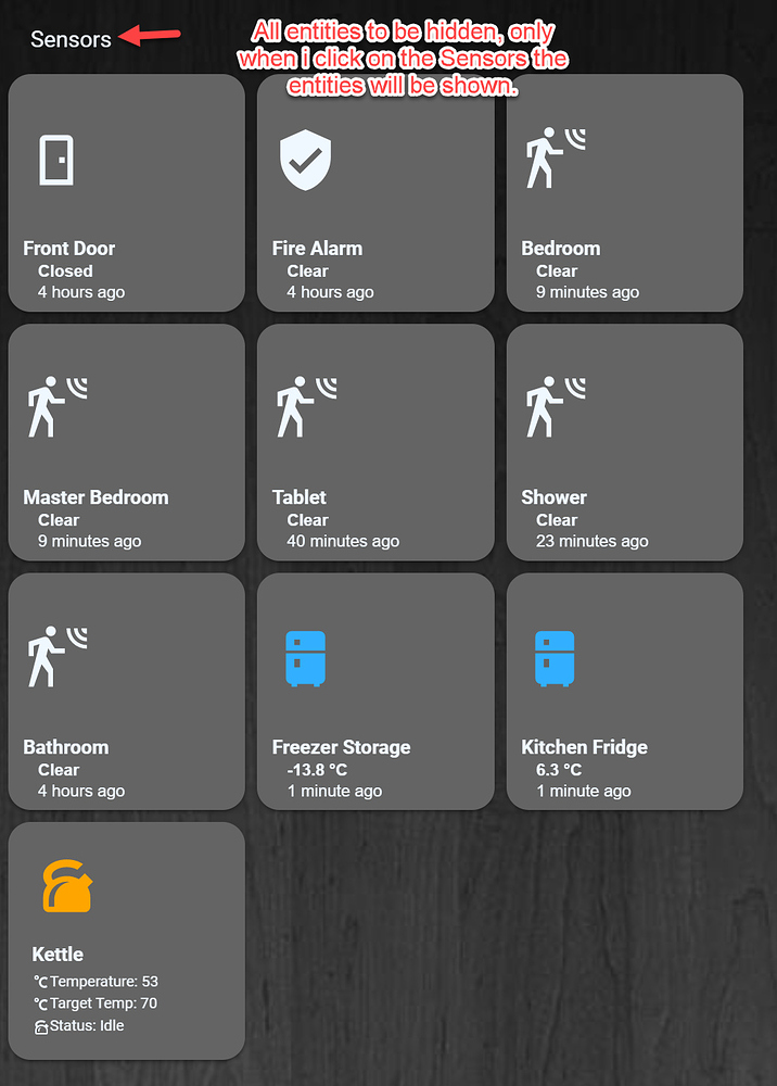 Fold Entities Into A Header Frontend Home Assistant Community