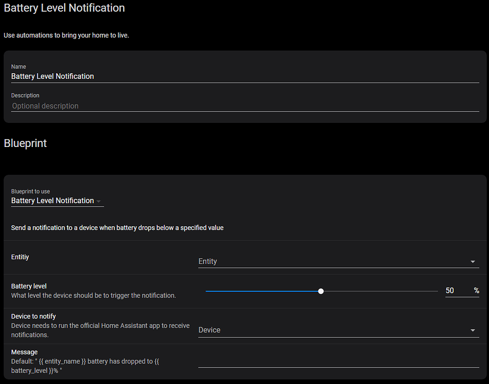 Send Notification for Battery Level - Blueprints Exchange - Home ...