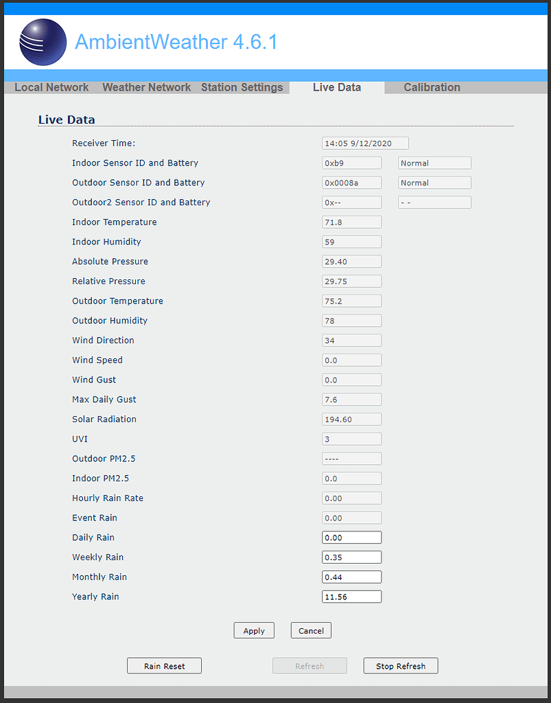 HELP NEEDED - Scrape sensor and Ambient Weather local data page - Third ...