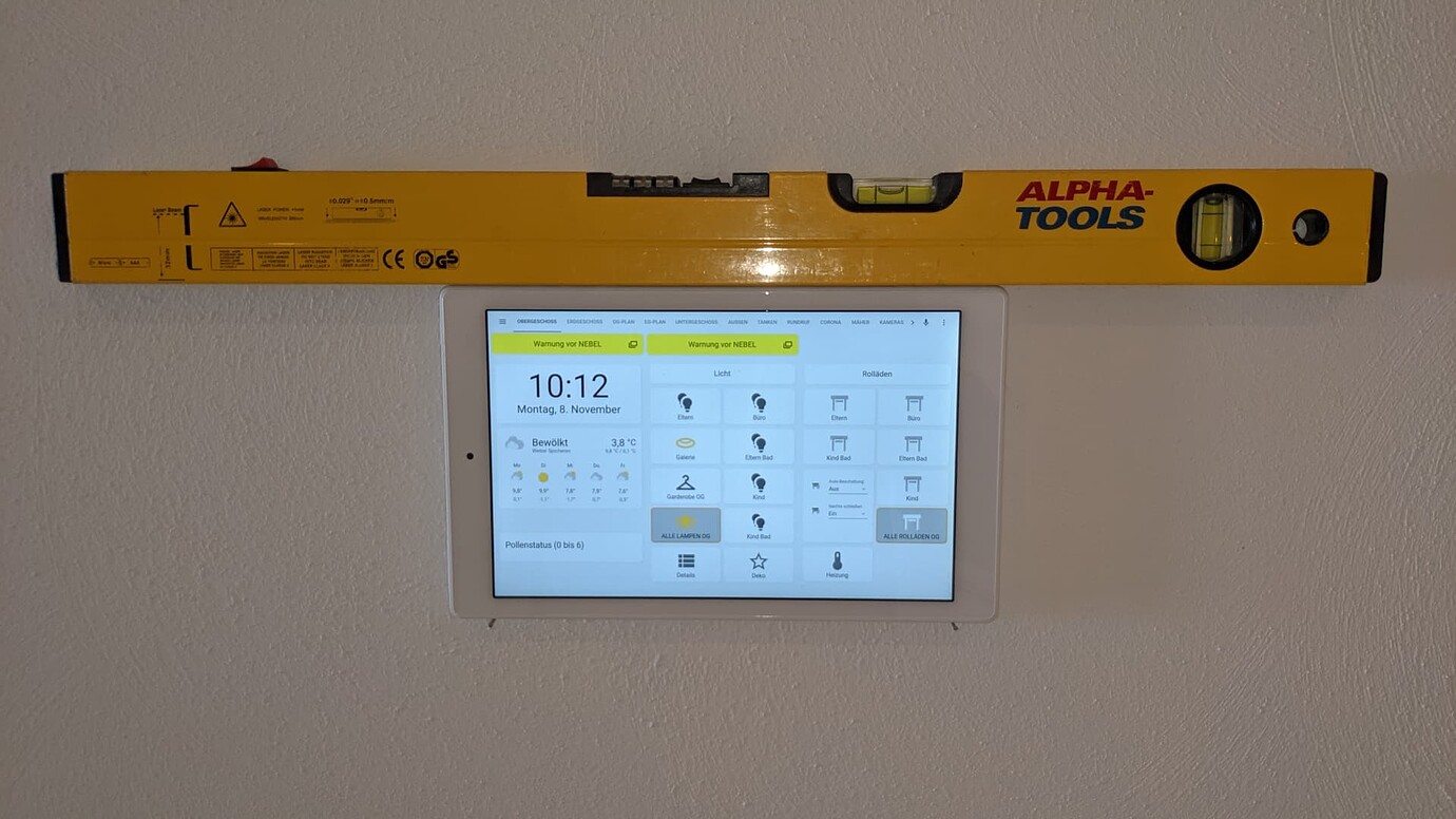 Magnetic tablet wall mount: Elegant, frameless, detachable - Share your ...