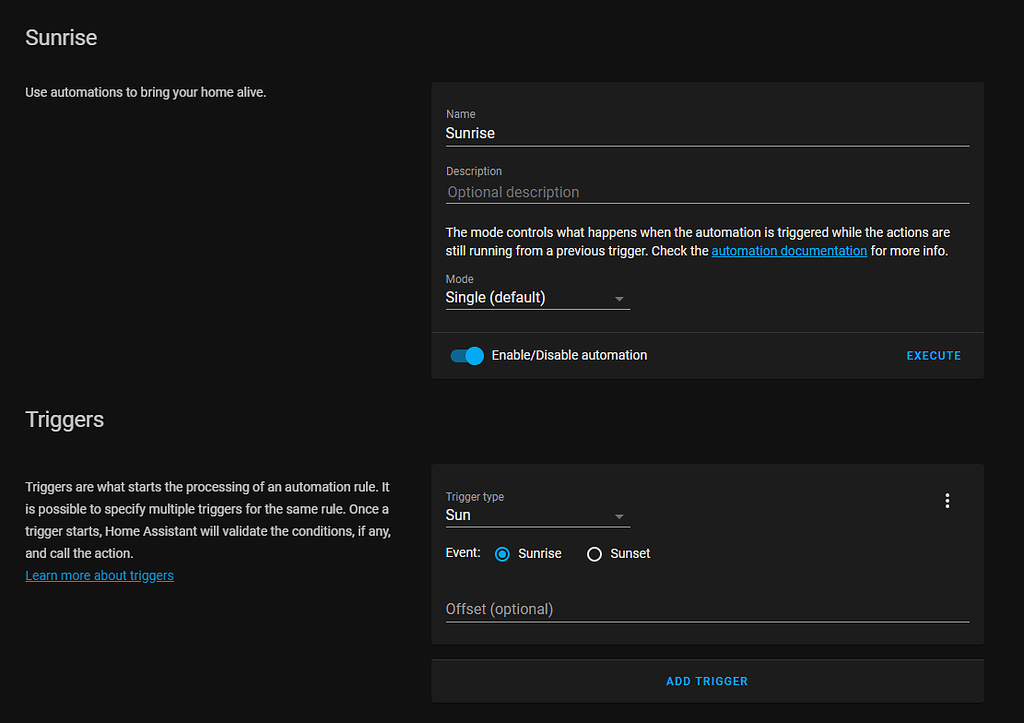 Sunrise Sunset Automation Delayed By Couple Hours Configuration