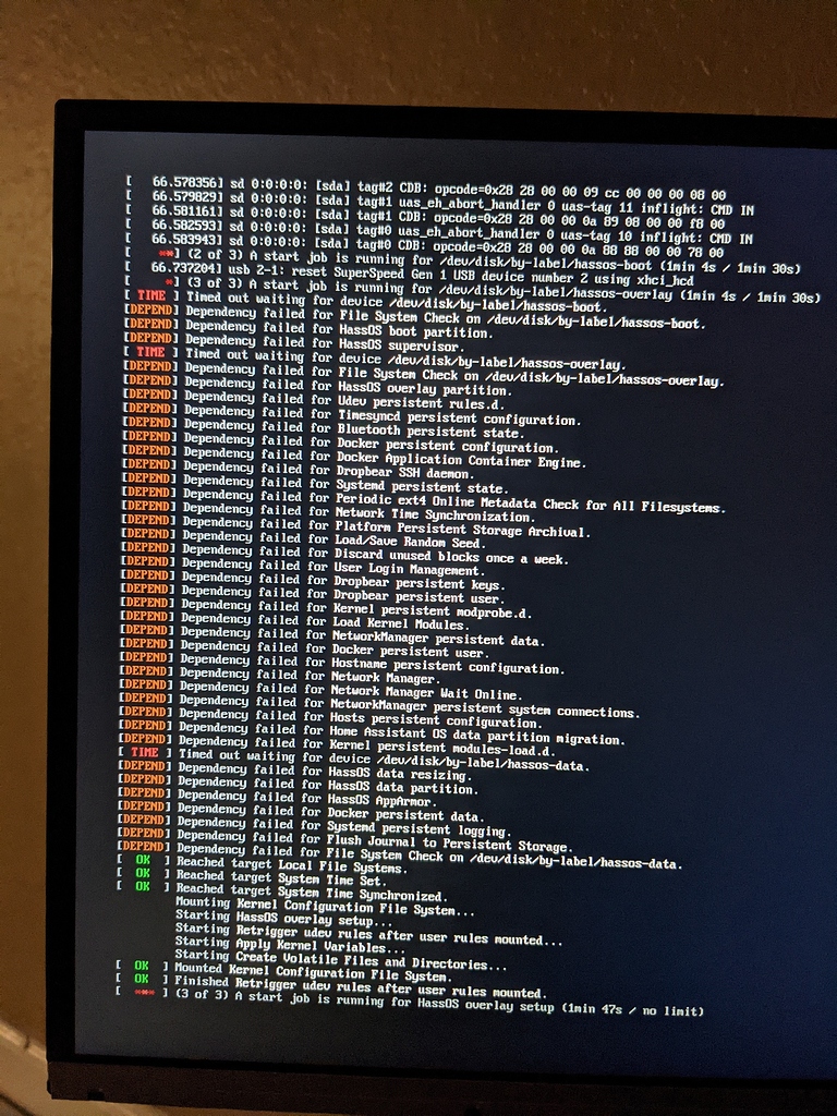 Bootup issues HassOS - Installation - Home Assistant Community