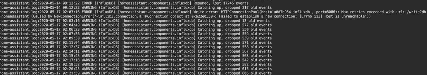 Home Assistant Cant Connect To Influxdb Anymore Configuration Home Assistant Community