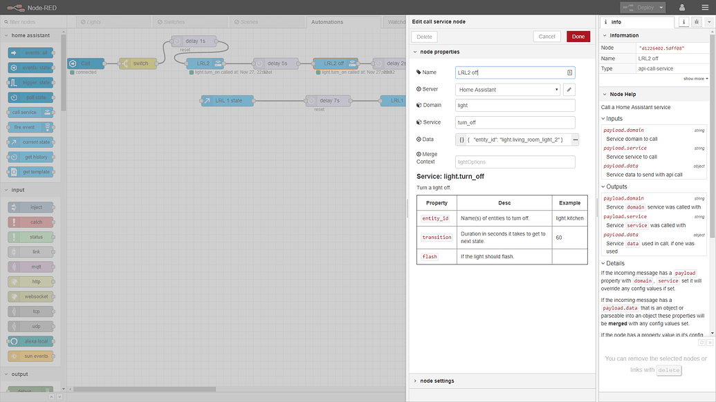 Service turn_on instead of turn_off called by node-red - Node-RED ...