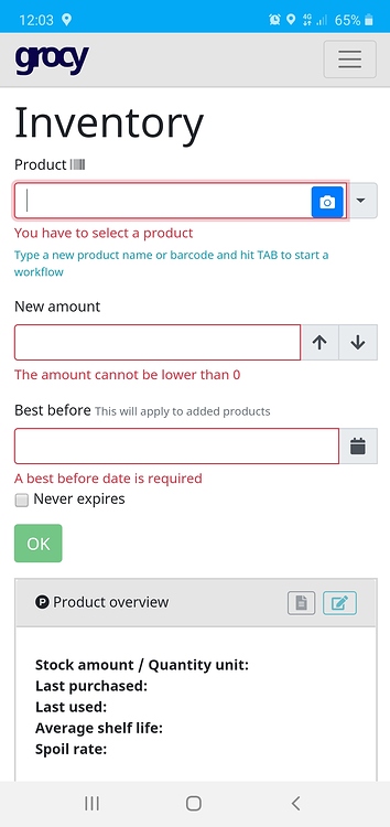 Home Assistant Community Add-on: Grocy - Home Assistant OS - Home ...