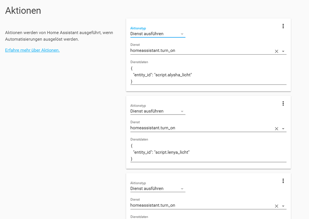 And Actions In Frontend Don T Work Configuration Home Assistant Community