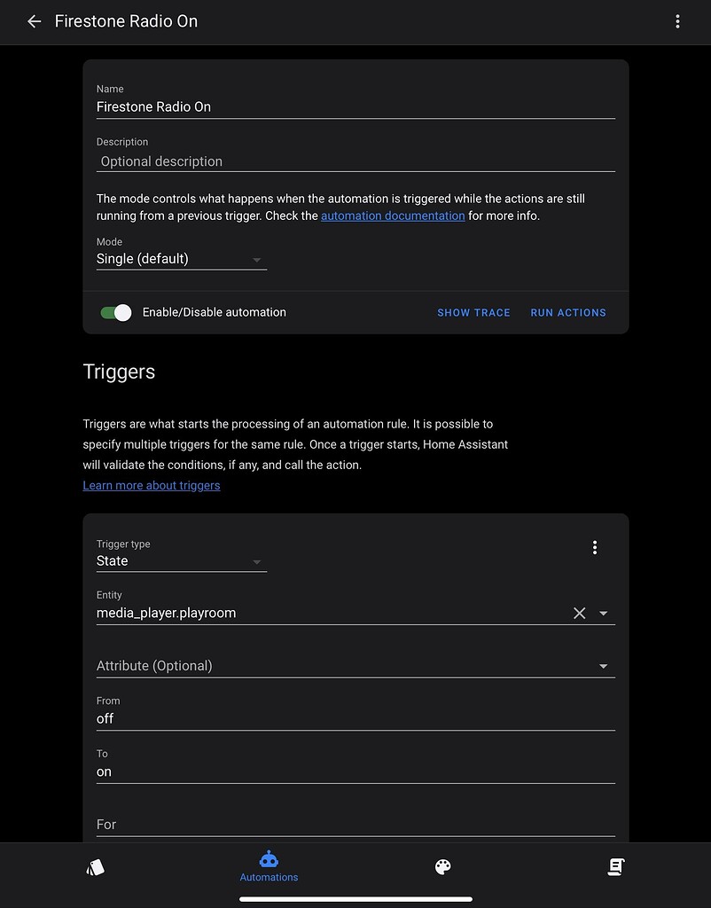 Sonos Speaker Turns On Light Automation Configuration Home Assistant Community