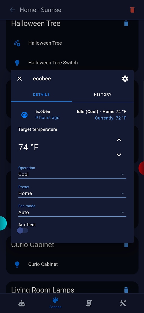 Ecobee Failed To Call Service Scene Target Temp High Error Configuration Home Assistant