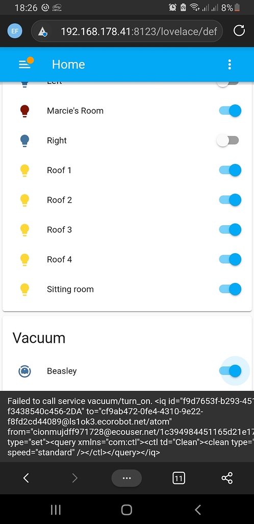 Ecovacs Deebot 900 - Configuration - Home Assistant Community
