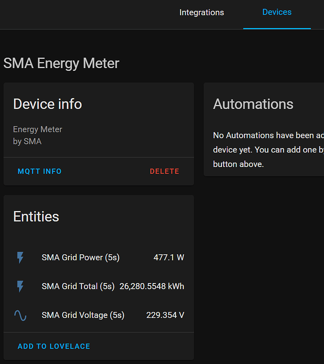 SMA Energy Meter in Home Assistant - Configuration - Home Assistant ...
