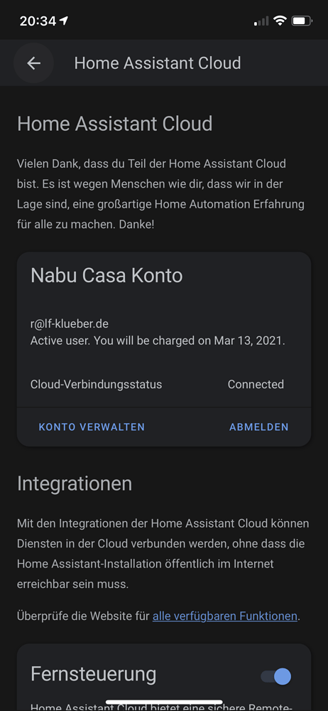 Ios App Opens Only In Nabu Casa Ui Configuration Home Assistant