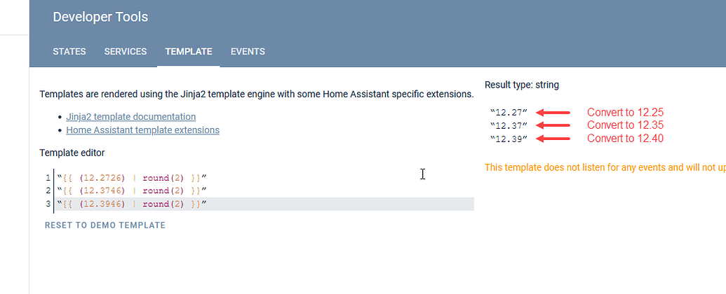 Formatting a number with 2 decimal base 0.05 - Configuration - Home ...