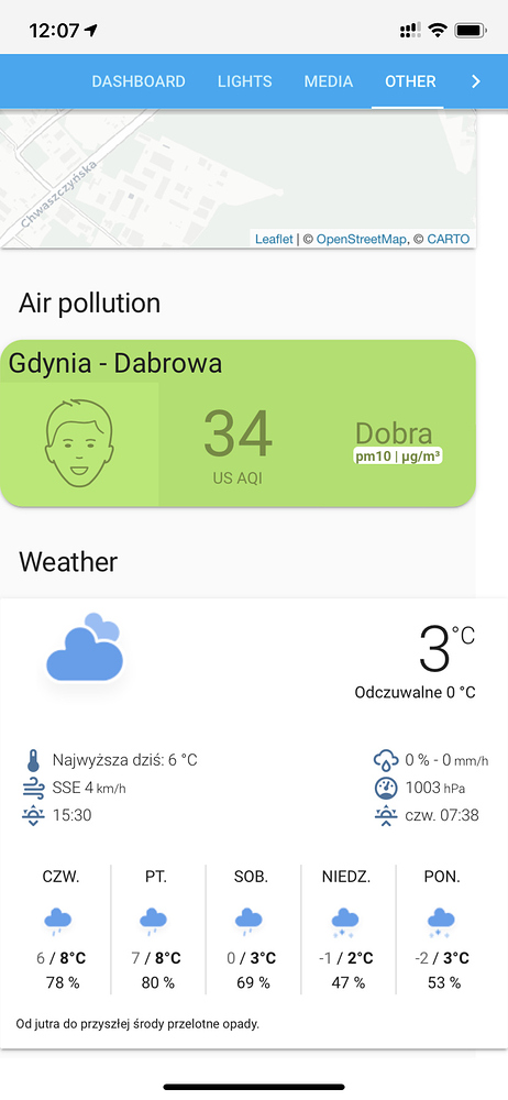 Custom Dark Sky Animated Weather Card - Dashboards & Frontend - Home ...