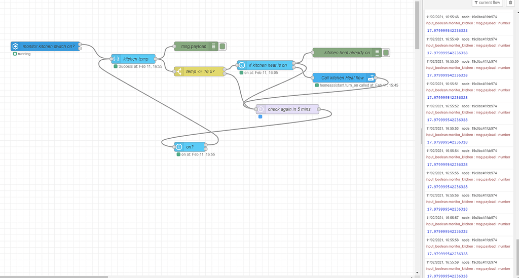 Multiple debug messages for a single flow - can't work out why - Node-RED - Home Assistant Community