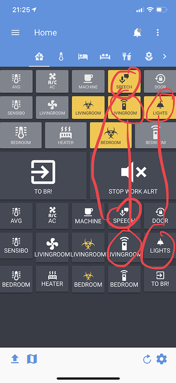 Lovelace light / group / automation buttons on vs. off visualization - Configuration - Home ...