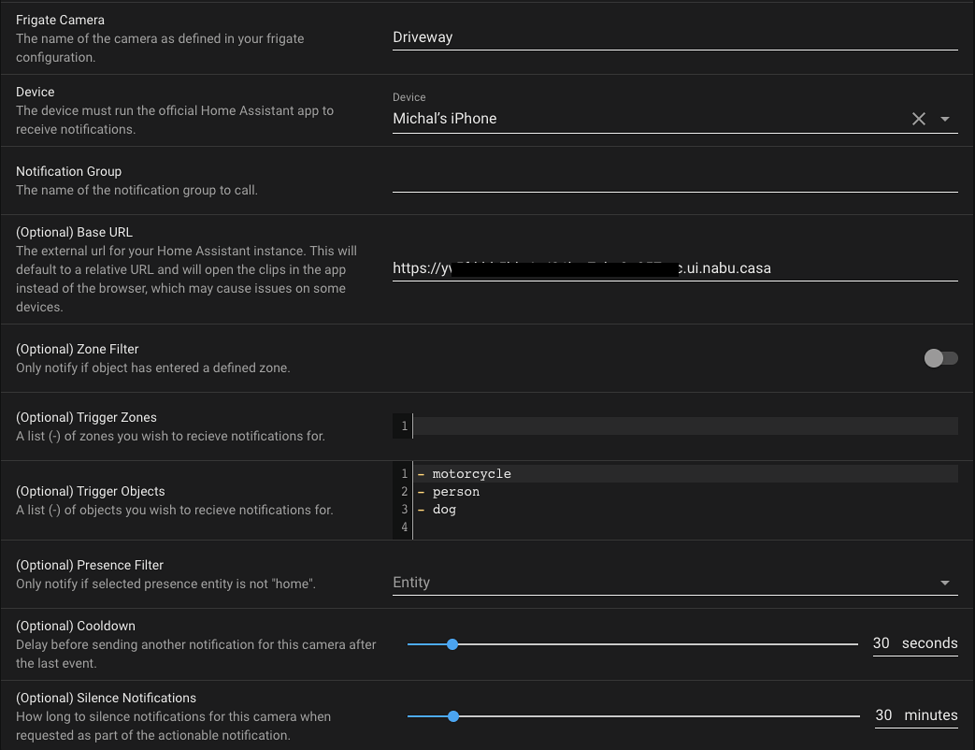 Frigate Mobile App Notifications Blueprints Exchange Home Assistant 