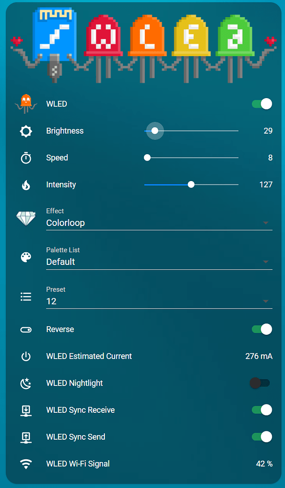 WLED - Expose effect speed and intensity as input_number sliders ...