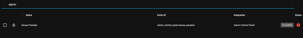 Alarm status goes unavailable - Configuration - Home Assistant Community