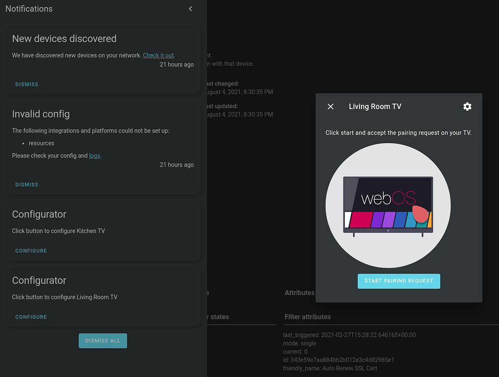 LG WebOS TV won't pair - Configuration - Home Assistant Community