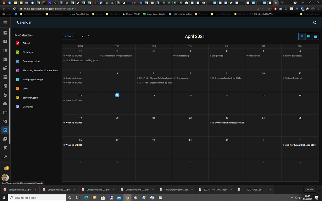 How can I show multiple calendar events same day in a lovelace card ...