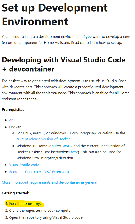 Set up Development Environment - Development - Home Assistant Community