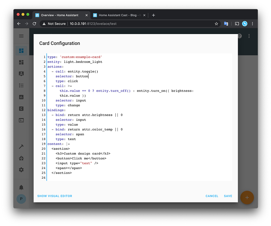 New lovelace custom card approach - fully customizable card with your ...