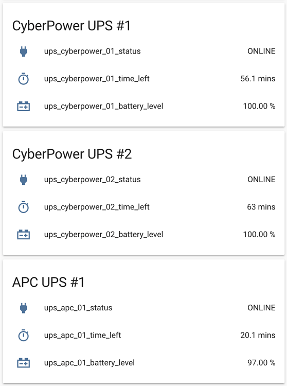 Apcupsd for multiple UPS - Feature Requests - Home Assistant Community