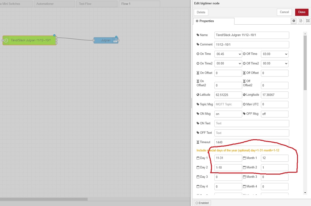Node Red Bigtimer Setting Dates Configuration Home Assistant