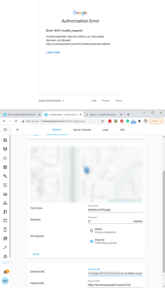 Nest Authentication error in logs - Configuration - Home Assistant Community
