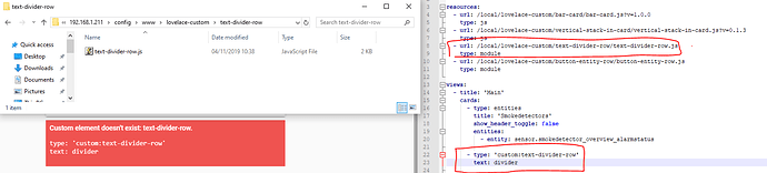 Lovelace: Custom element doesn't exist - Configuration - Home Assistant Community