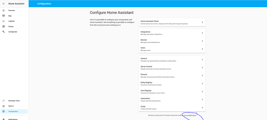 How to fing profile page - Home Assistant OS - Home Assistant Community