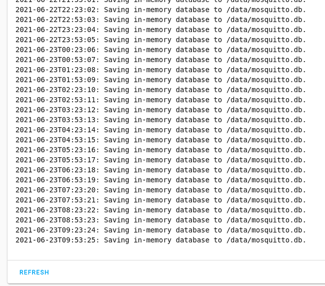Mosquitto MQTT constant messages in log and need time stamp ...