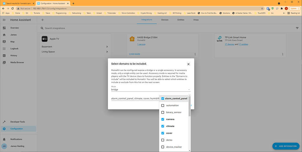 Homekit Integration, Zoneminder, Cameras - Third party integrations - Home Assistant Community