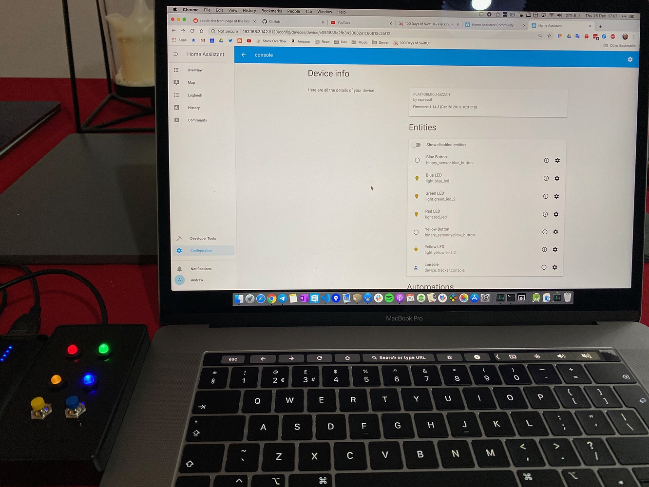 Simple console using an ESP8266 and ESPHome - Share your Projects ...