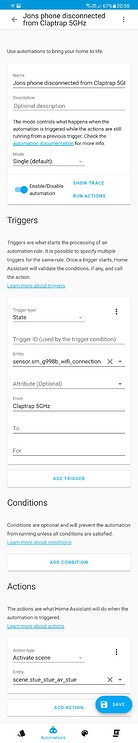 Wifi Presence Detection Using Android Companion App Configuration Home Assistant Community